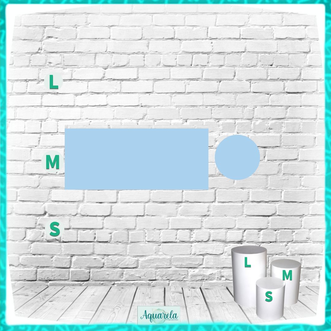 Capa Cilindro Média - Azul Candy - Aquarela